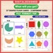 Shapes Flash Cards Montessori Cards Preschool Education Shapes Cards ...