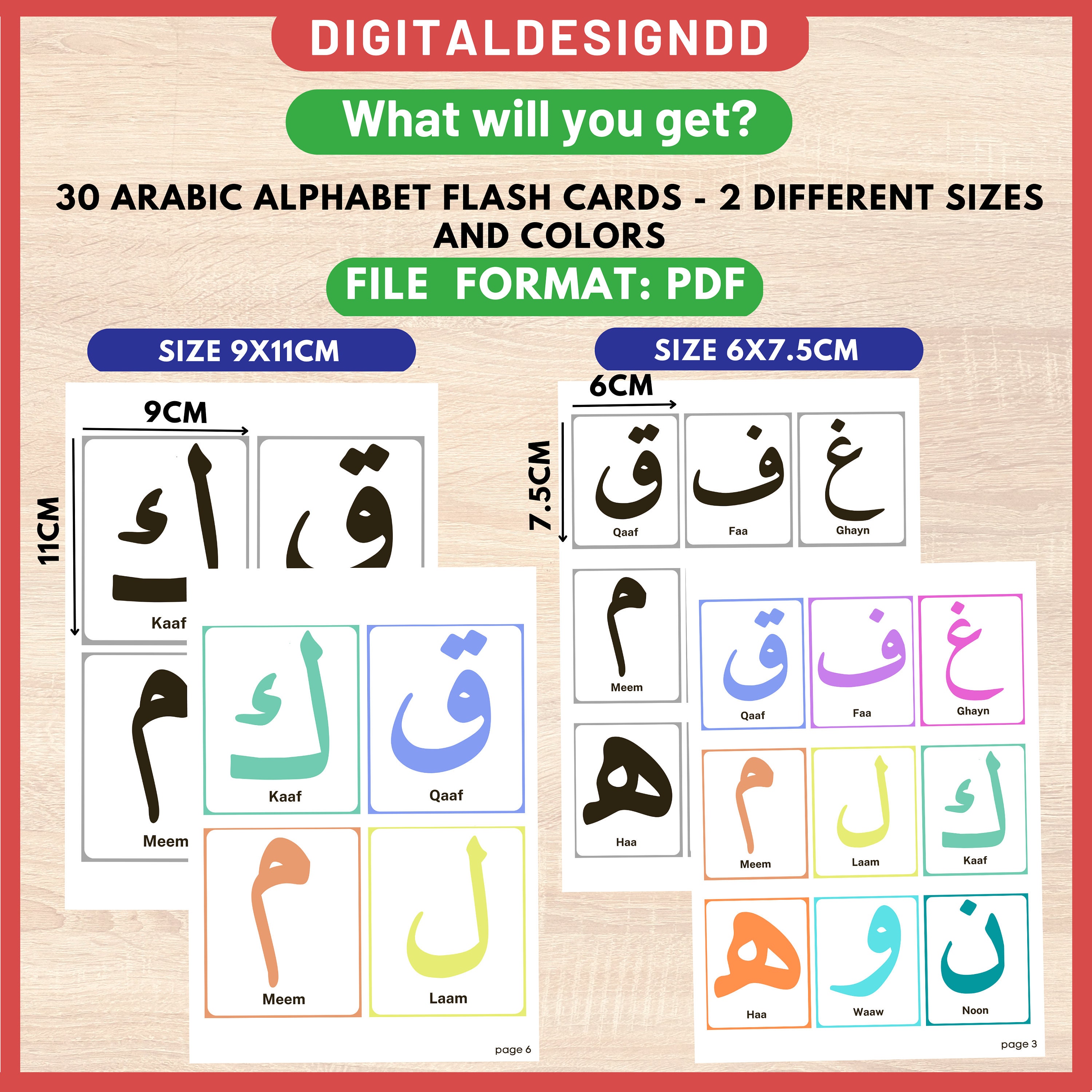 Arabic Alphabet Flash Cards Pdf