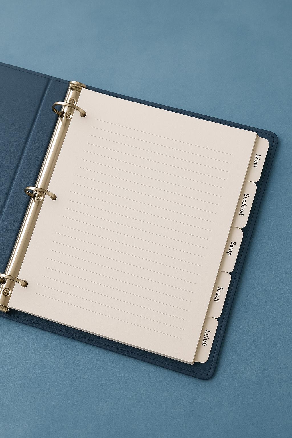 Customizable Binder Divider Tabs: Mylar Index, 3-ring Binder - Etsy