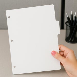 Customizable Binder Divider Tabs: Mylar Index, 3-ring Binder - Etsy