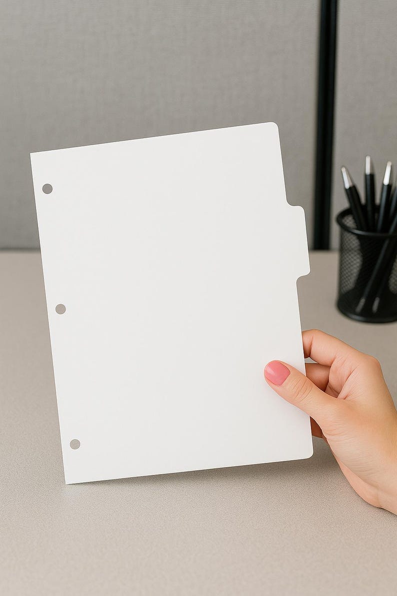 Customizable Binder Divider Tabs: Mylar Index, 3-ring Binder - Etsy