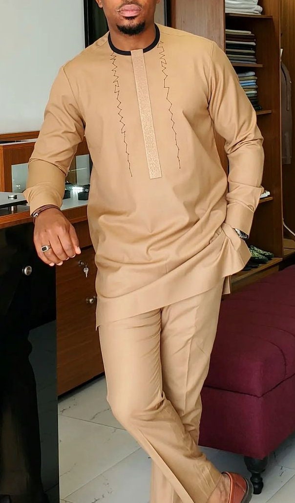Men's African Senator Suit: Traditional Wedding Groom Outfit - Etsy