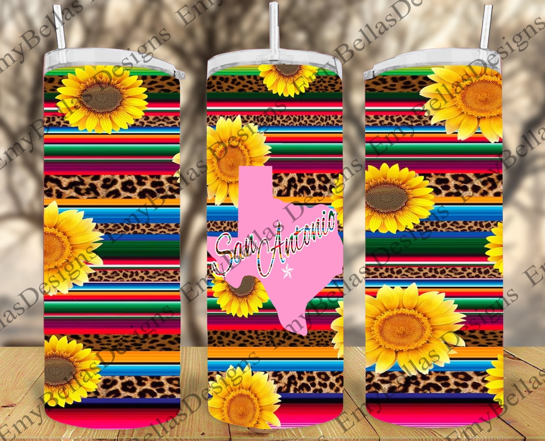 San Antonio Texas Serape Print 20 Oz PNG Straight, Instant Download - Etsy