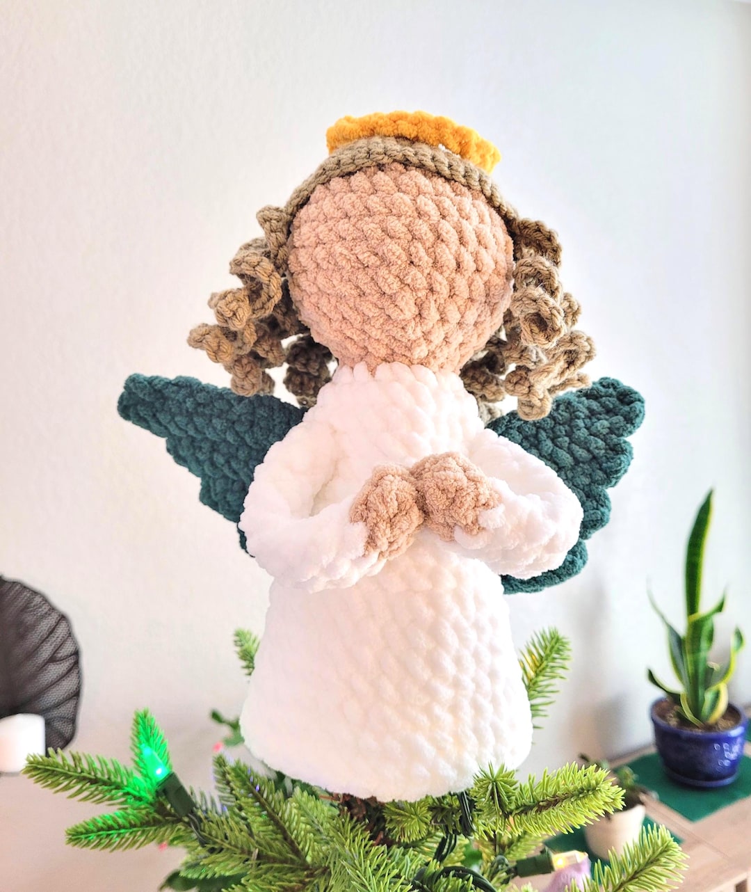 Angel Christmas Tree Topper Crochet Pattern, Instant Download PDF - Etsy