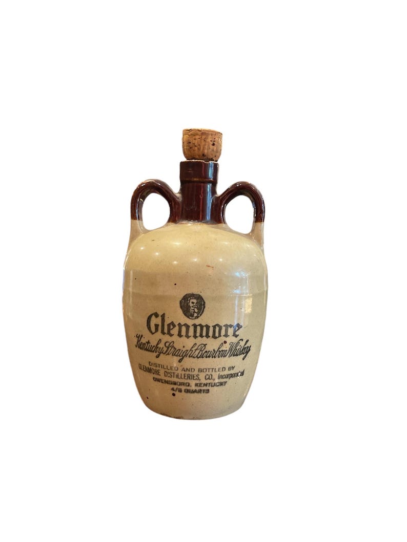 Vintage Glenmore Kentucky Straight Bourbon Whiskey Quart Jug - Etsy