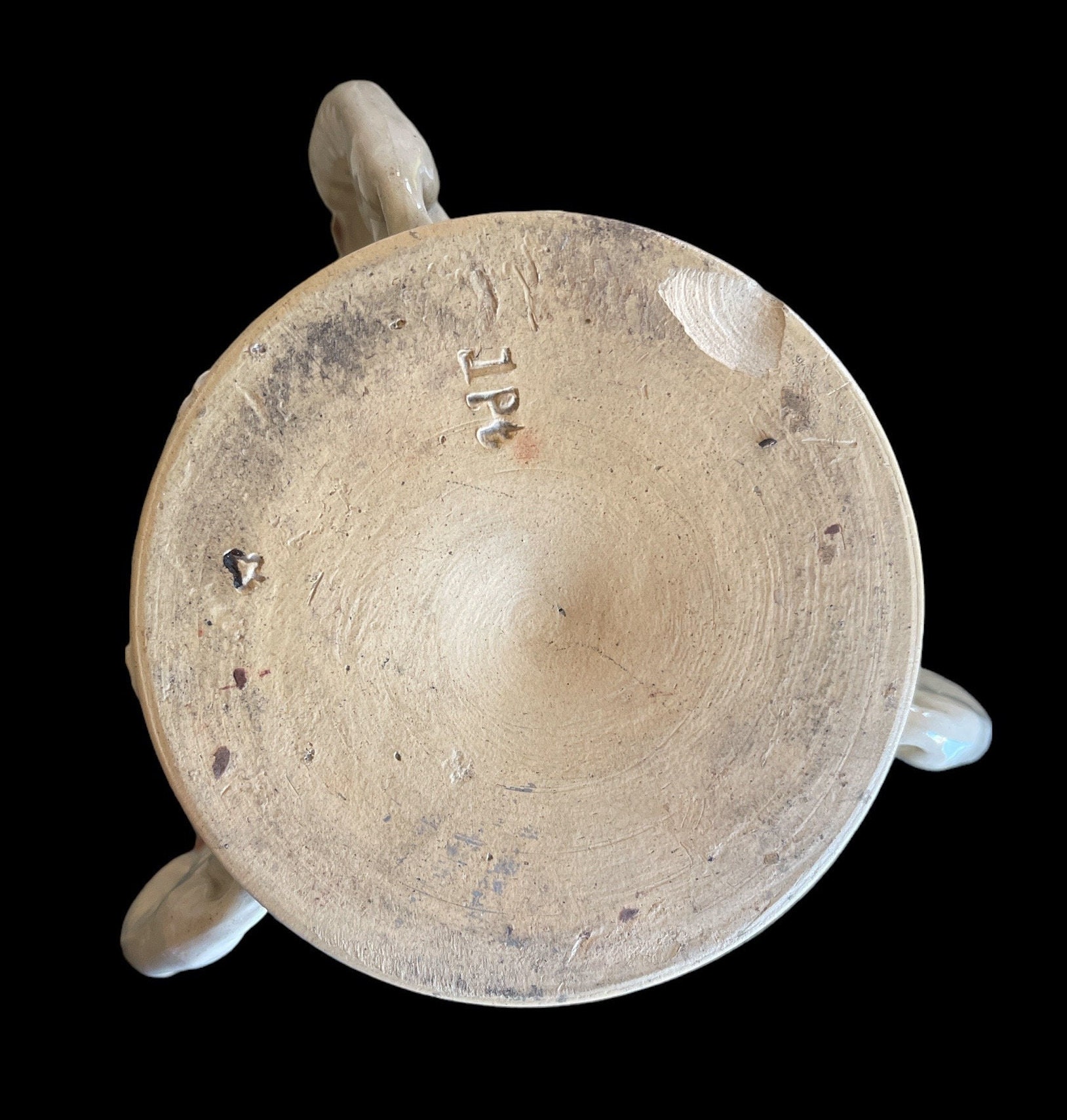 Vintage 3 Handled Large Stoneware Mug/loving Cup - Etsy