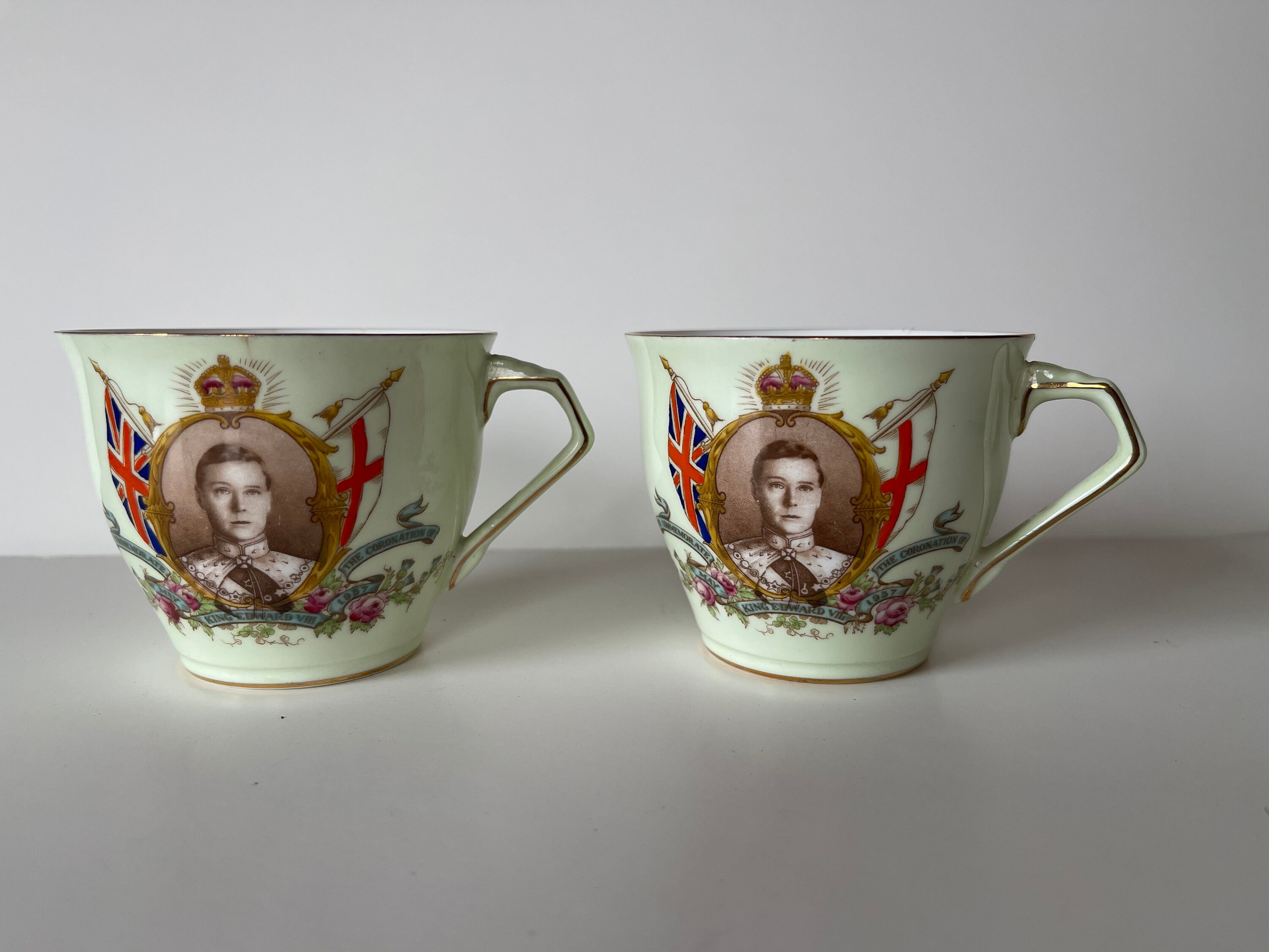 Set of 6 Coronation Cups of King Edward VIII - Aynsley China - Etsy