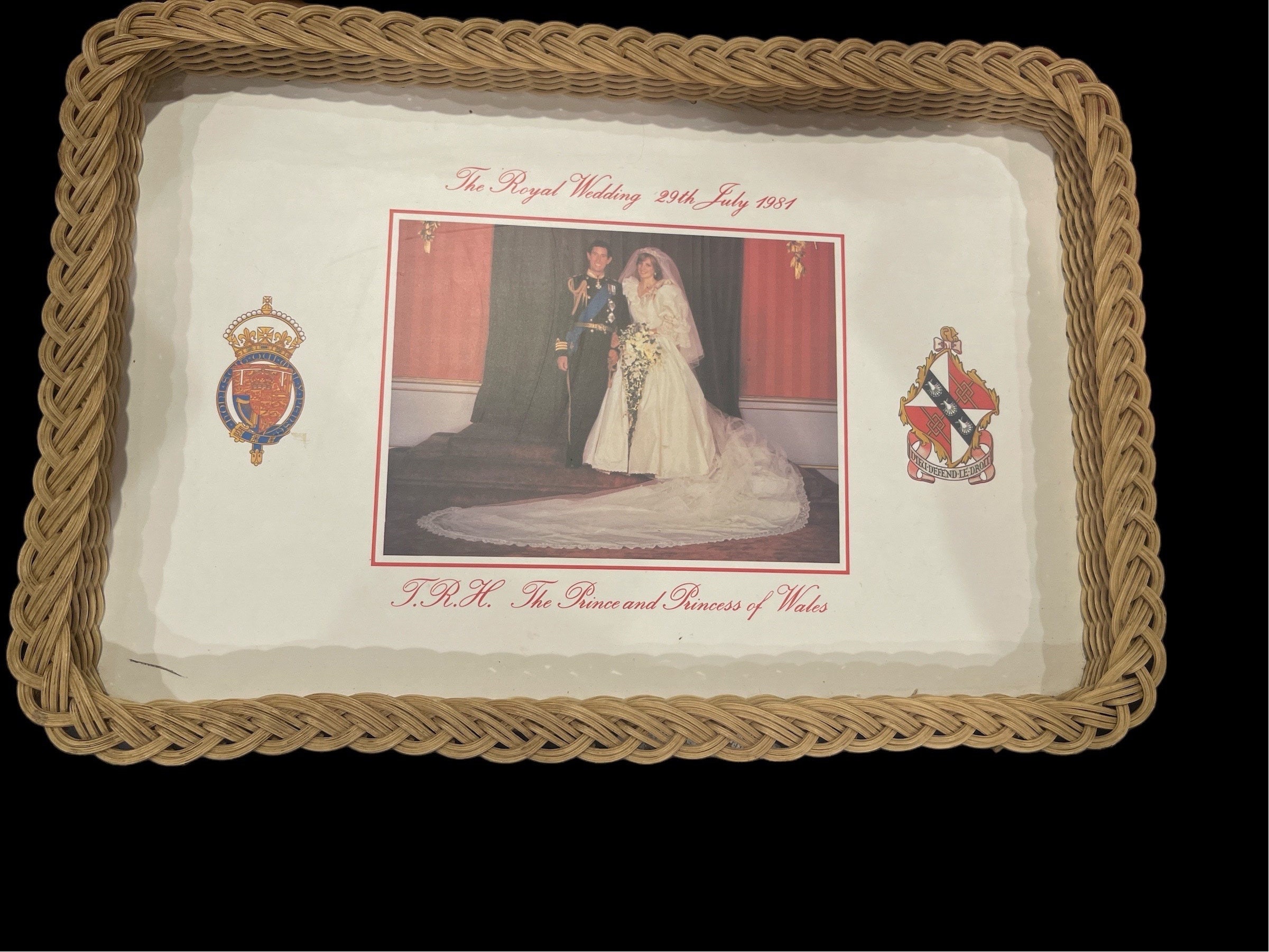 Princess Diana and Prince Charles Royal Wedding Commemorative Tray ...