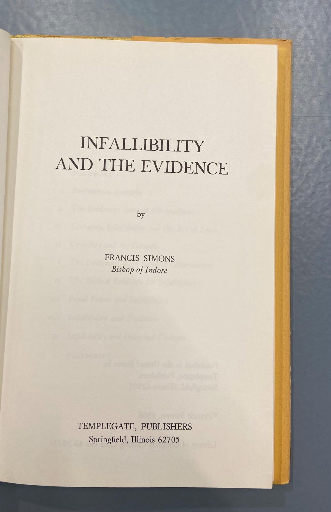 Infallibility and the Evidence Rare Vintage Roman Catholic Literature ...