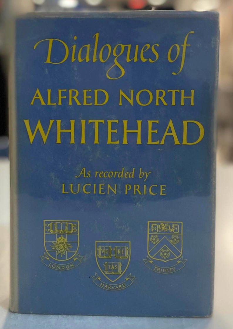 Dialogues of Alfred Whitehead: 1954 First Edition Hardcover - Etsy