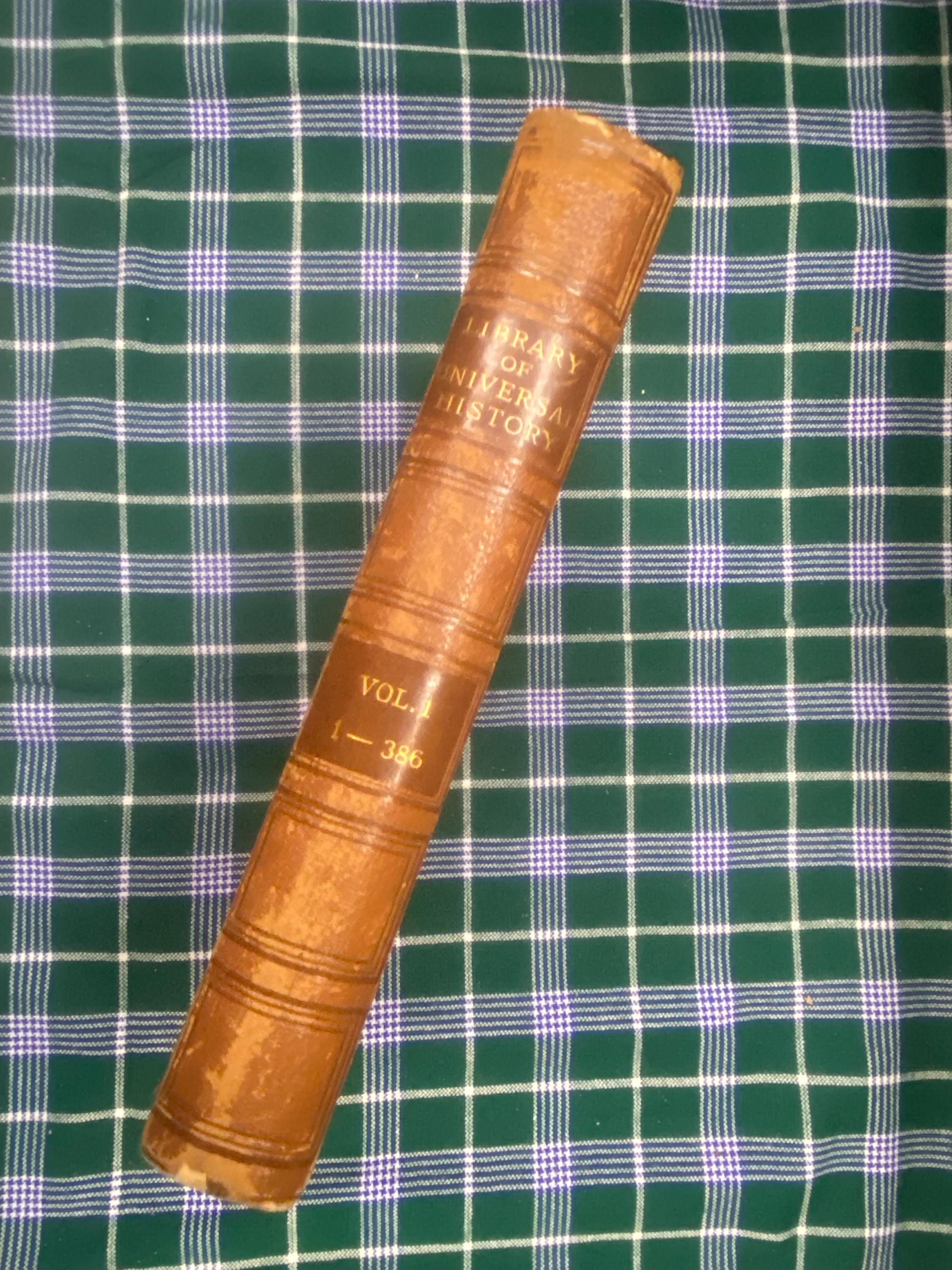 Antique History Book Set: 1901 Library of Universal History, Volumes 1 ...
