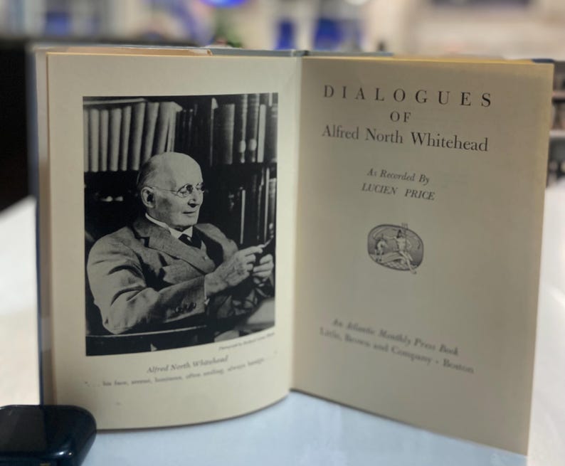Dialogues of Alfred Whitehead: 1954 First Edition Hardcover - Etsy