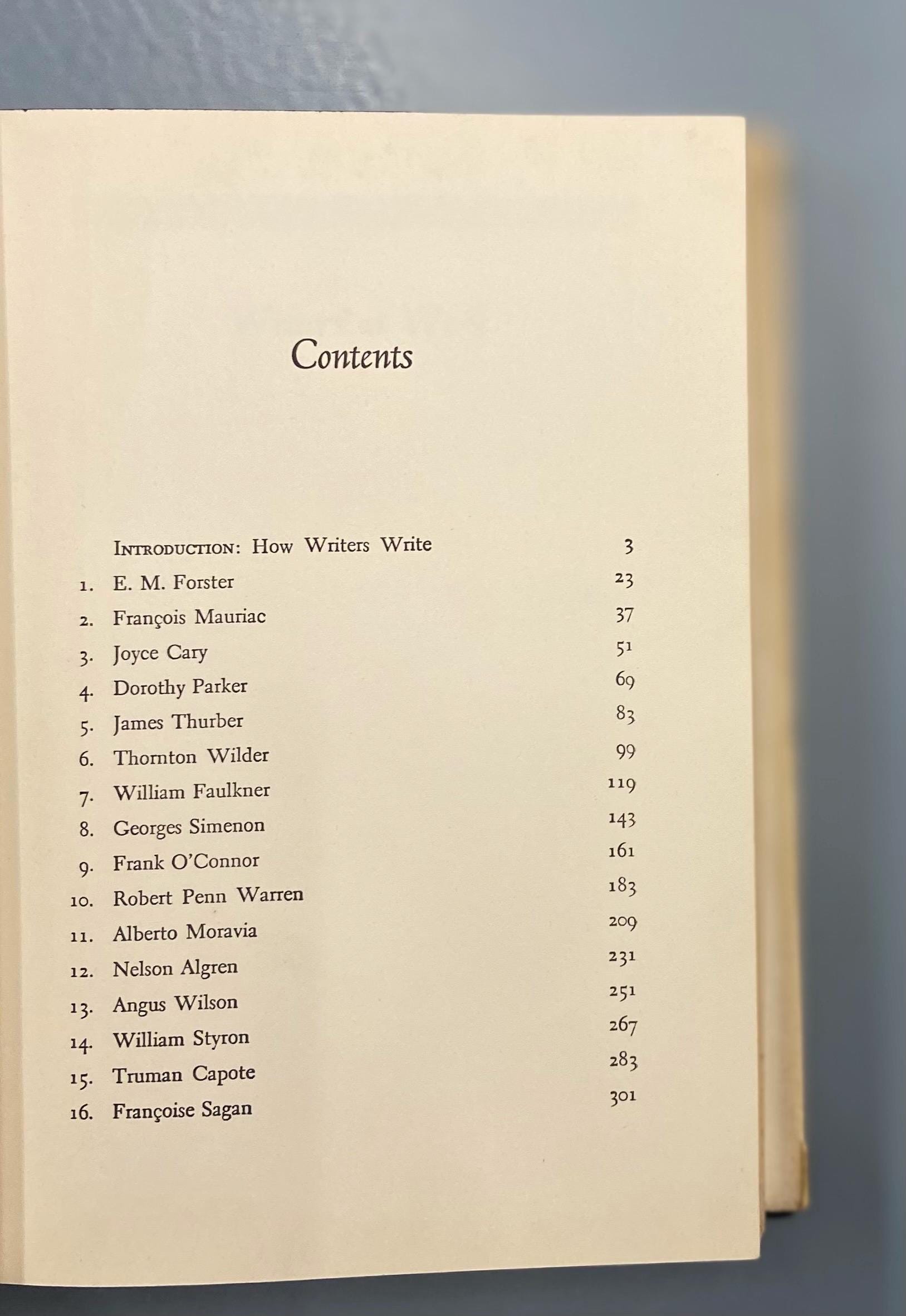 Writers at Work: the Paris Review Interviews, 1958 1st Edition - Etsy