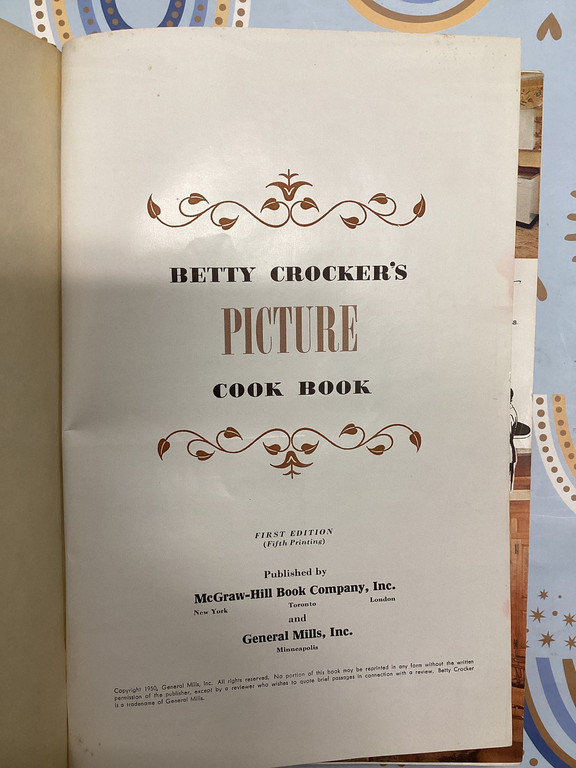 BETTY CROCKERS Picture COOKBOOK by Betty Crocker 1950 First Edition 5th ...