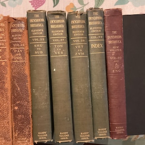 ENCYCLOPEDIA BRITANNICA Rare Antique 11th Edition Set Leatherbound 1911 ...