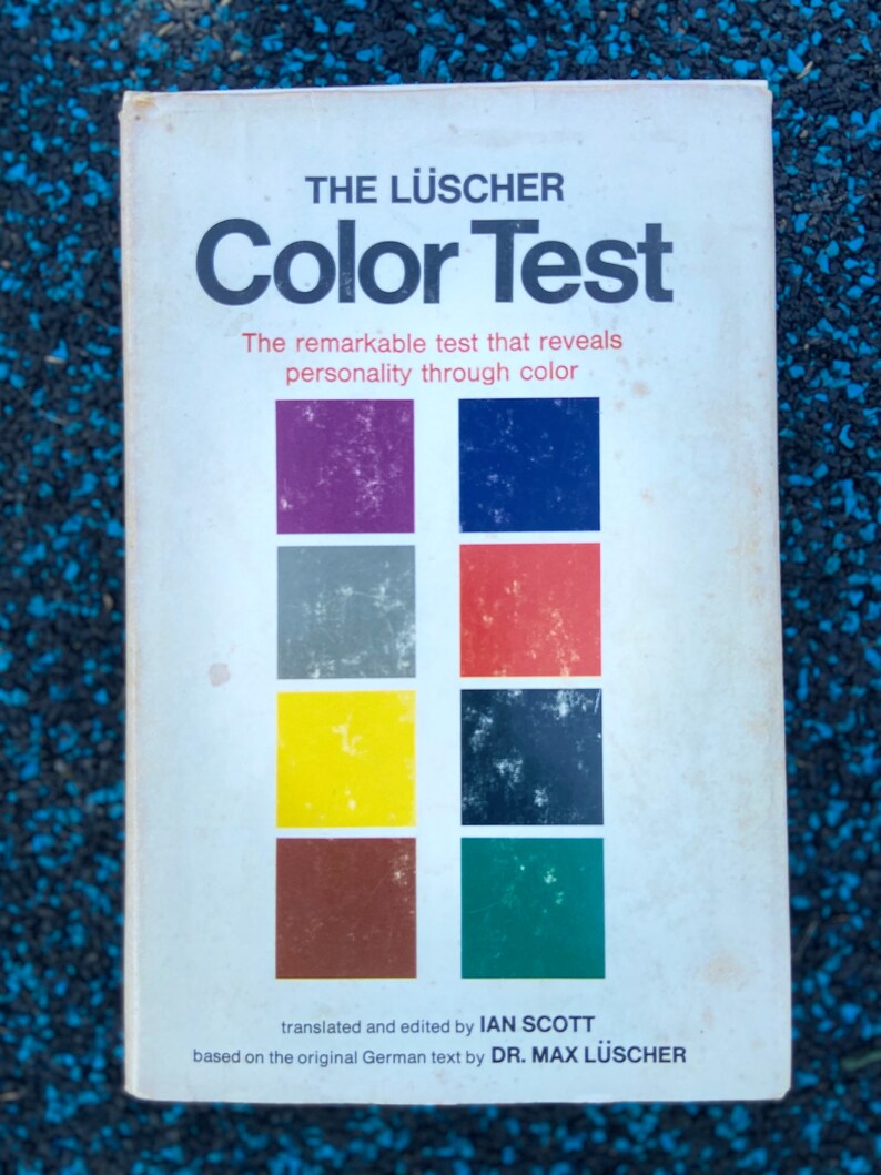Vintage Luscher Color Test Book: 1969 First Edition Hardcover - Etsy