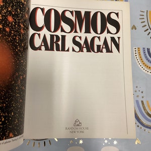 CARL SAGANS COSMOS Vintage First Edition Hardcover Classic Popular ...