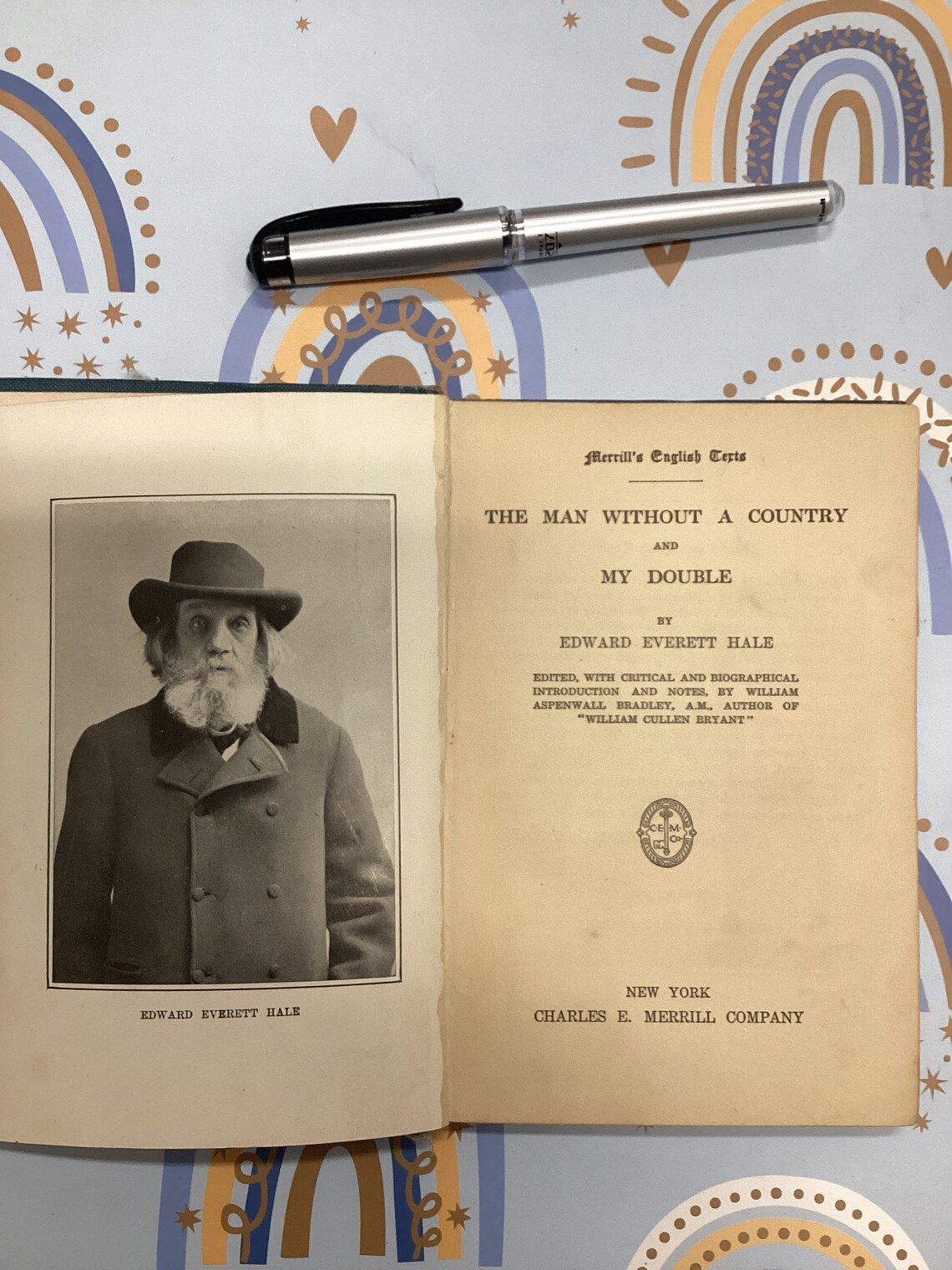 1910 THE MAN WITHOUT A Country and My Double by Edward Everett Hale ...