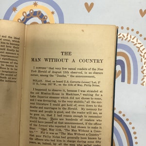 1910 THE MAN WITHOUT A Country and My Double by Edward Everett Hale ...