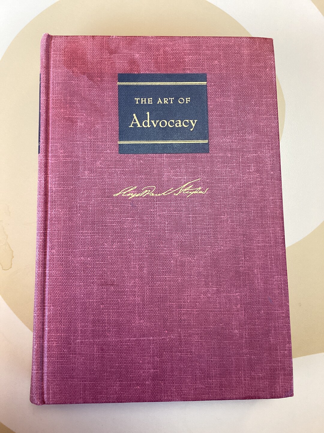 Signed "the Art of Advocacy" 1954 Hardcover Law Book - Etsy