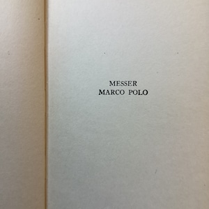 MESSER MARCO POLO Very Rare Antique Hardcover Book 1912 by Donn Byrne ...