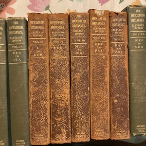 ENCYCLOPEDIA BRITANNICA Rare Antique 11th Edition Set Leatherbound 1911 ...
