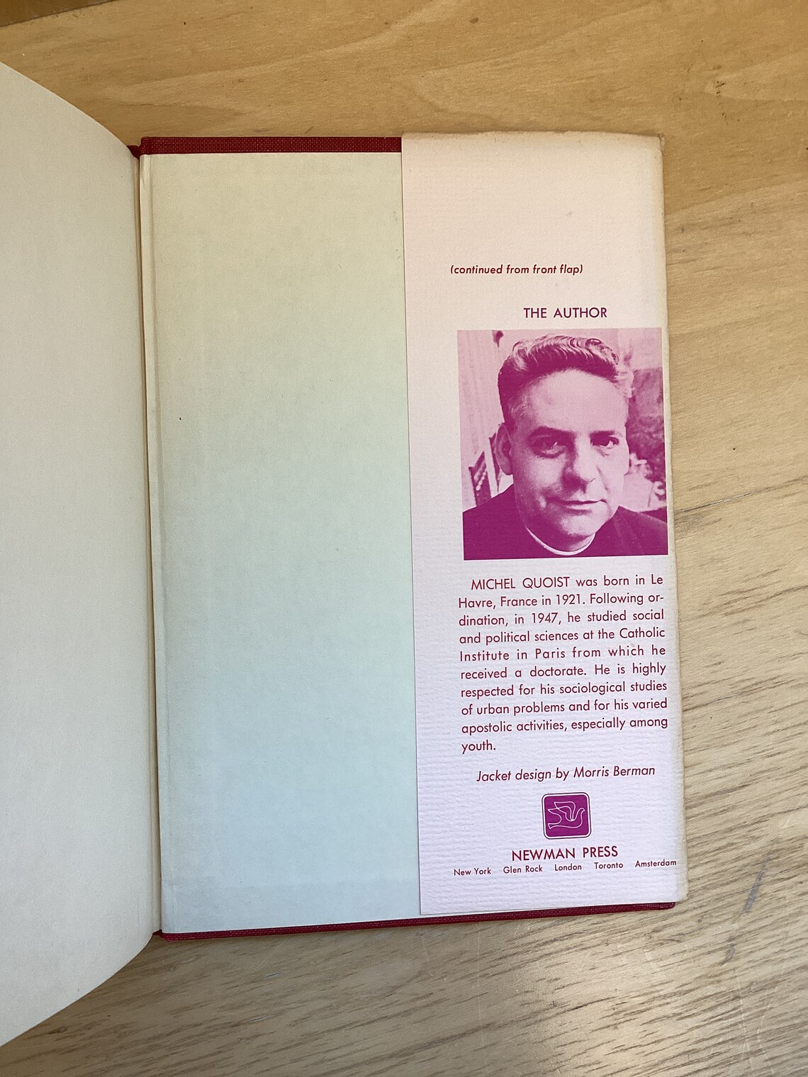 WITH LOVE, ANN Marie Letters for Growing up by Michel Quoist 1968 ...