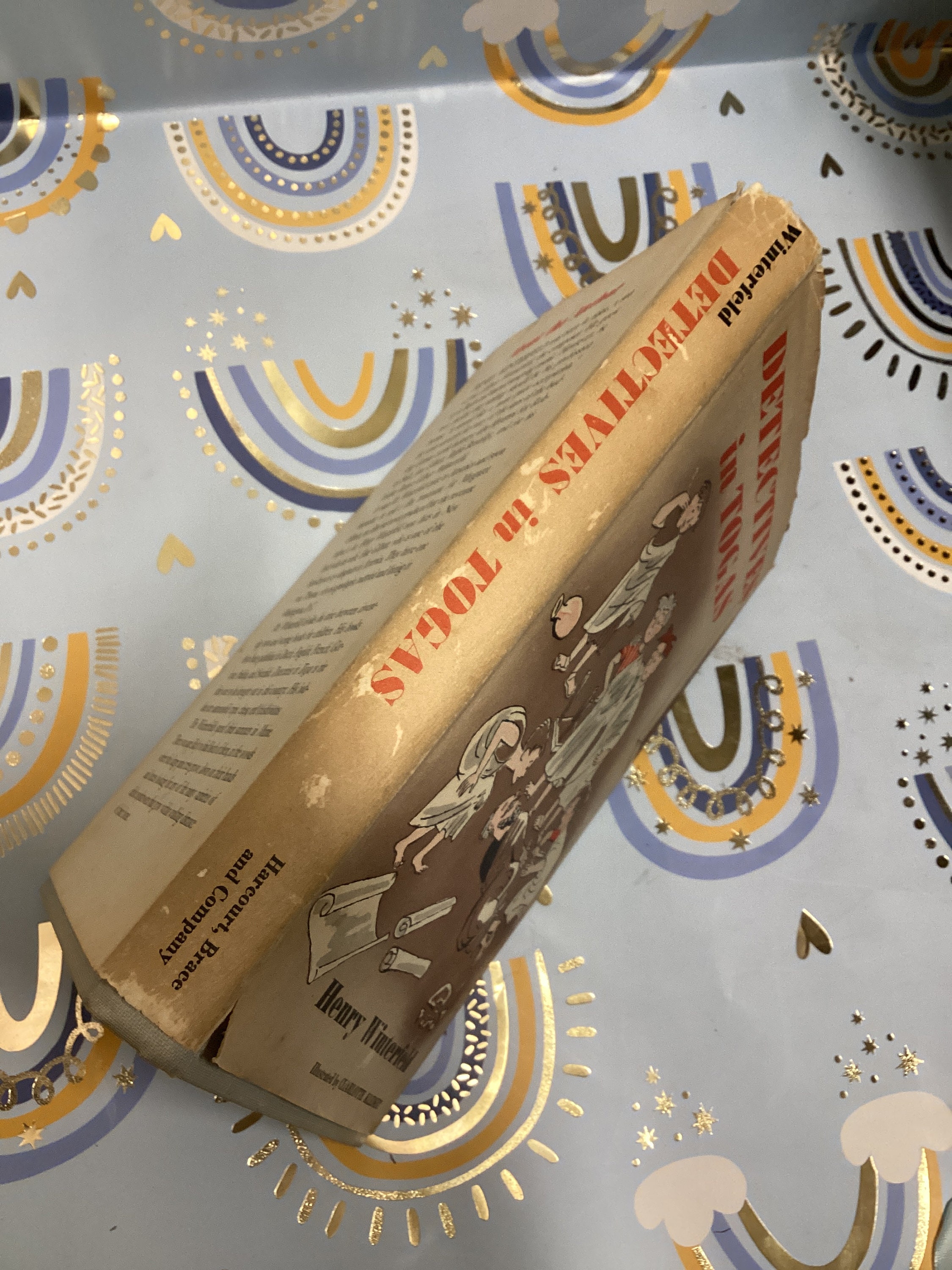 1956 DETECTIVES IN TOGAS, by Henry Winterfield. Hardcover Vintage Book ...