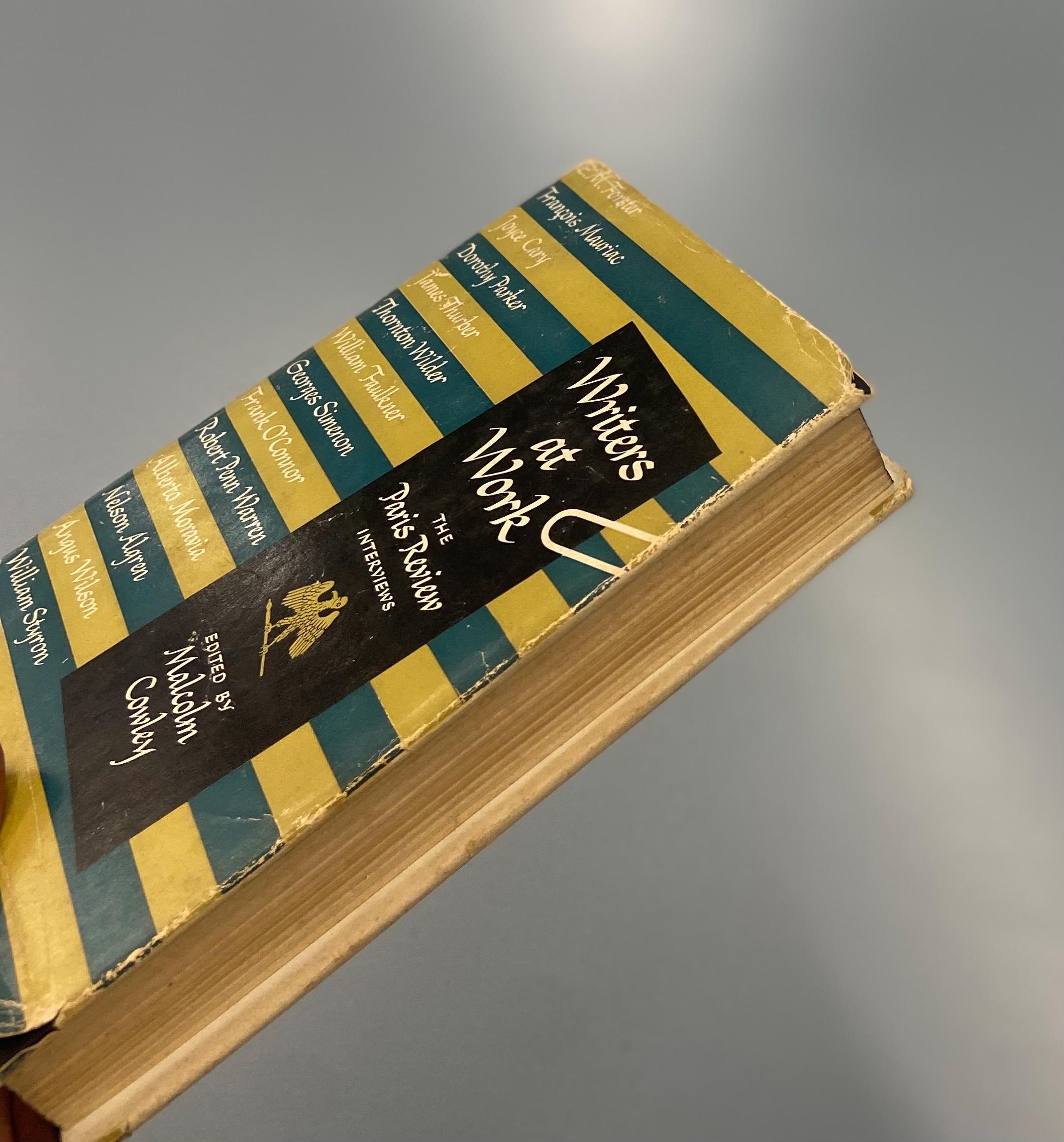 Writers at Work: the Paris Review Interviews, 1958 1st Edition - Etsy