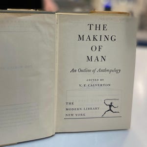 The MAKING of MAN| an Outline of Rare Vintage Hardcover Book 1931 ...
