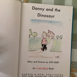 1958 Danny and the Dinosaur by Syd Hoff: First Edition Hardcover - Etsy