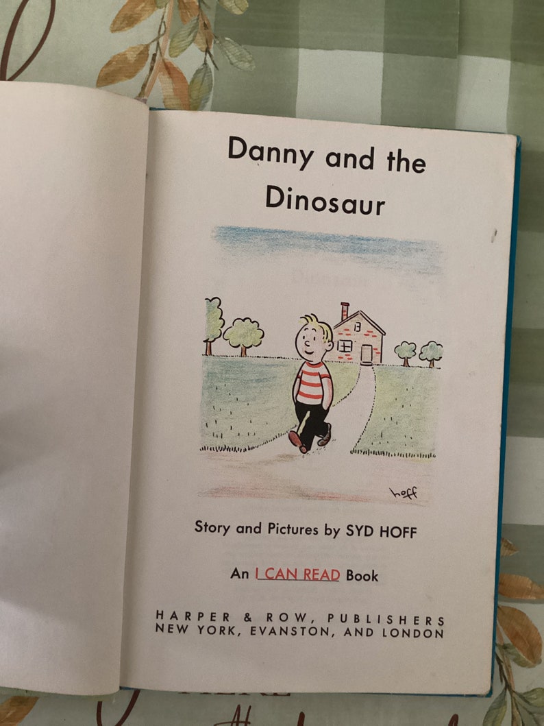 1958 Danny and the Dinosaur by Syd Hoff: First Edition Hardcover - Etsy