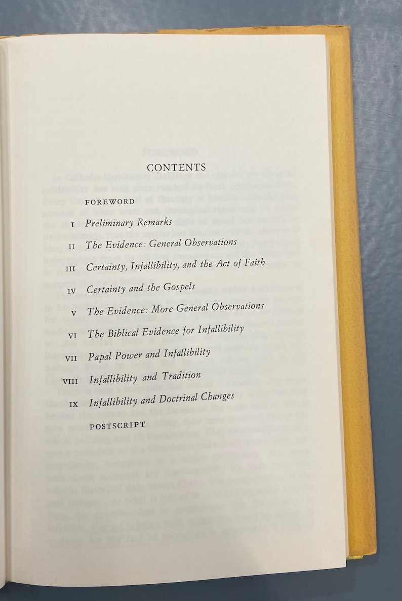 Infallibility and the Evidence: Rare Vintage Catholic Book, 1968 - Etsy