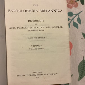 ENCYCLOPEDIA BRITANNICA Rare Antique 11th Edition Set Leatherbound 1911 ...