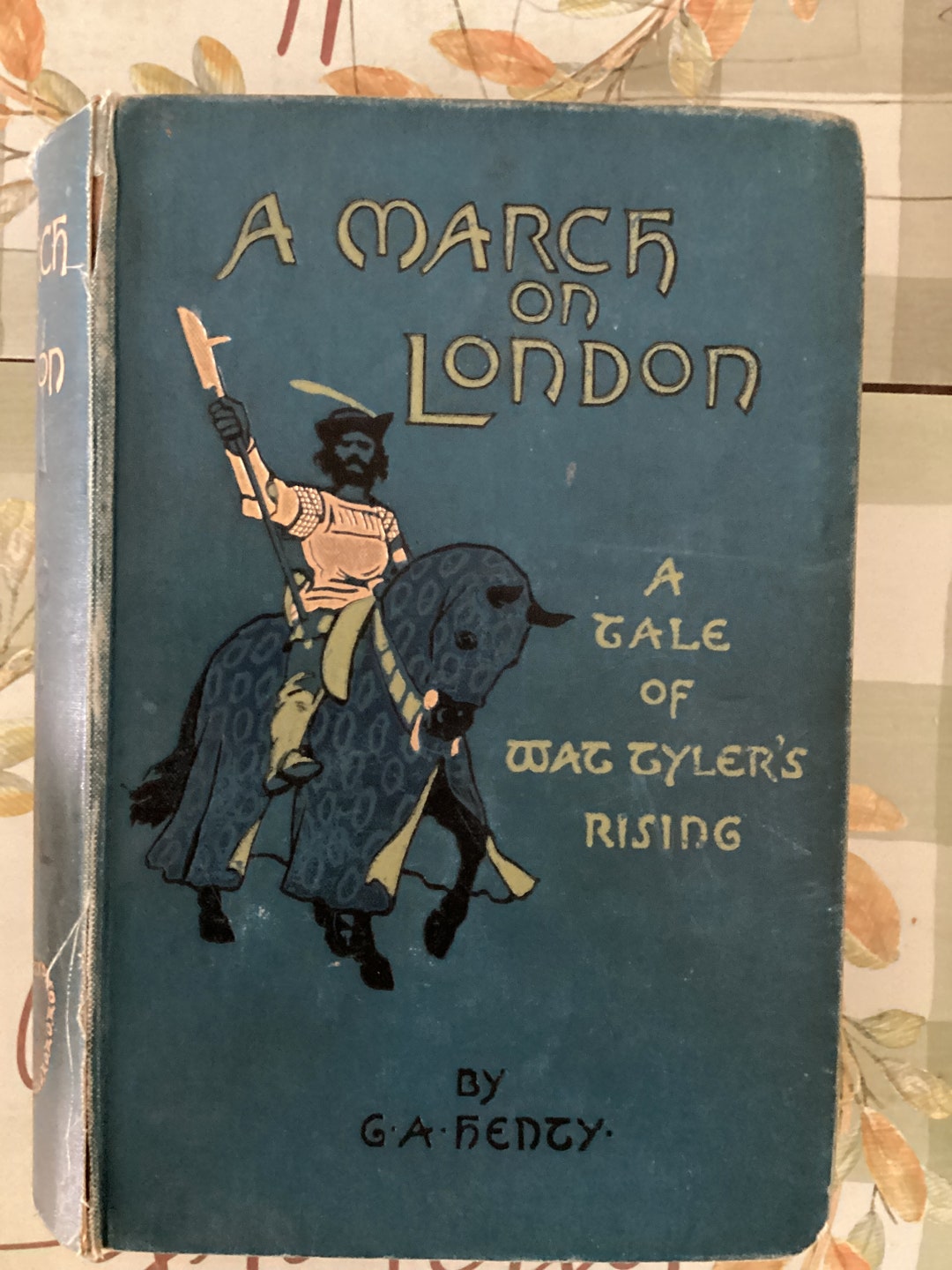 A March on London: 1898 Antique Leather Bound Book by G.A. Henty - Etsy