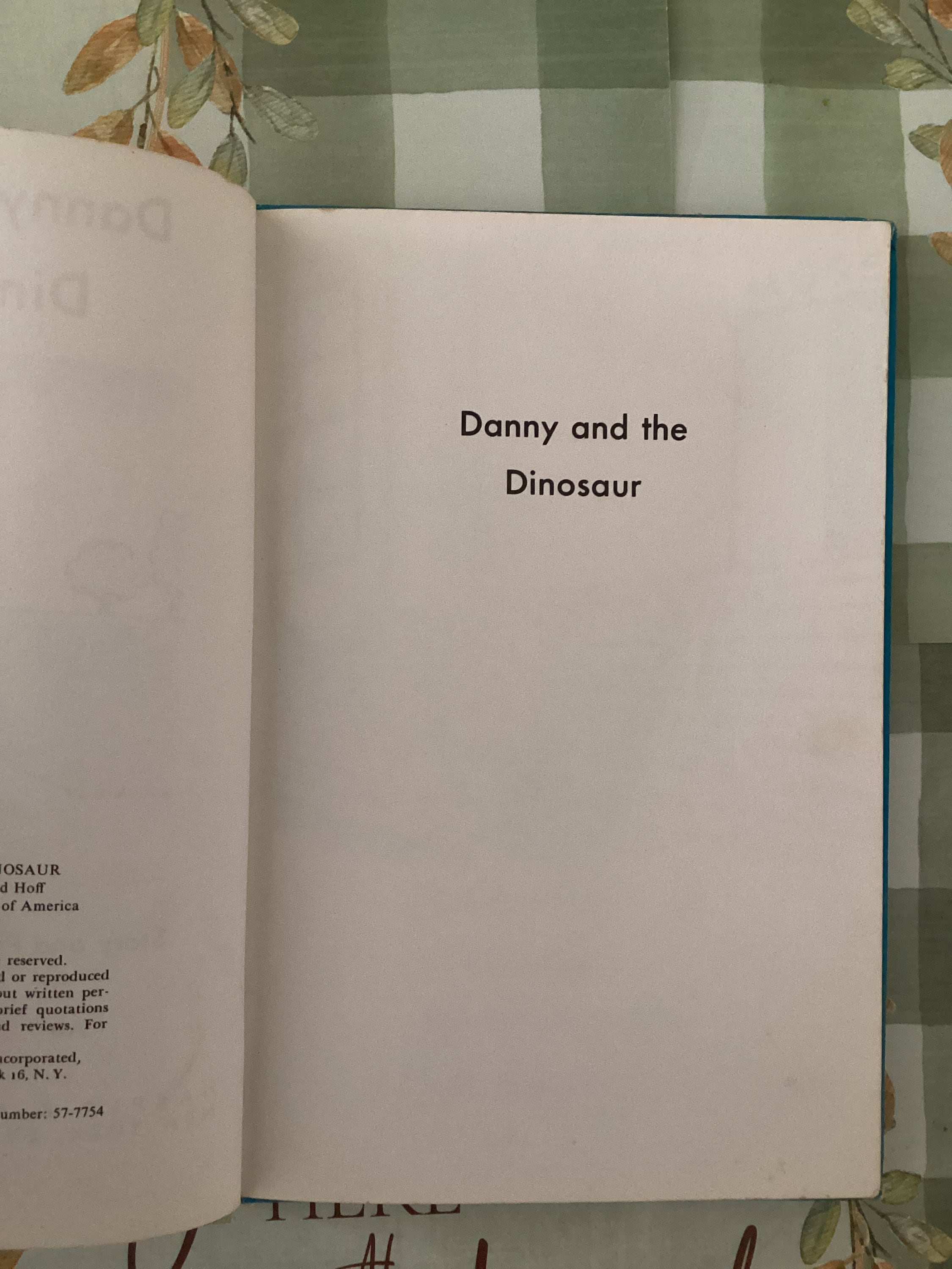 1958 DANNY and the DINOSAUR by Syd HOFF Very Rare First Edition ...