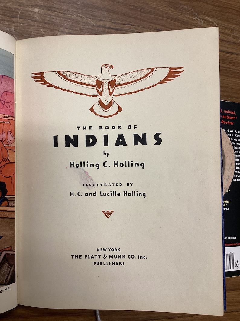1935 THE BOOK of INDIANS by Holling C Holling rare First Edition ...