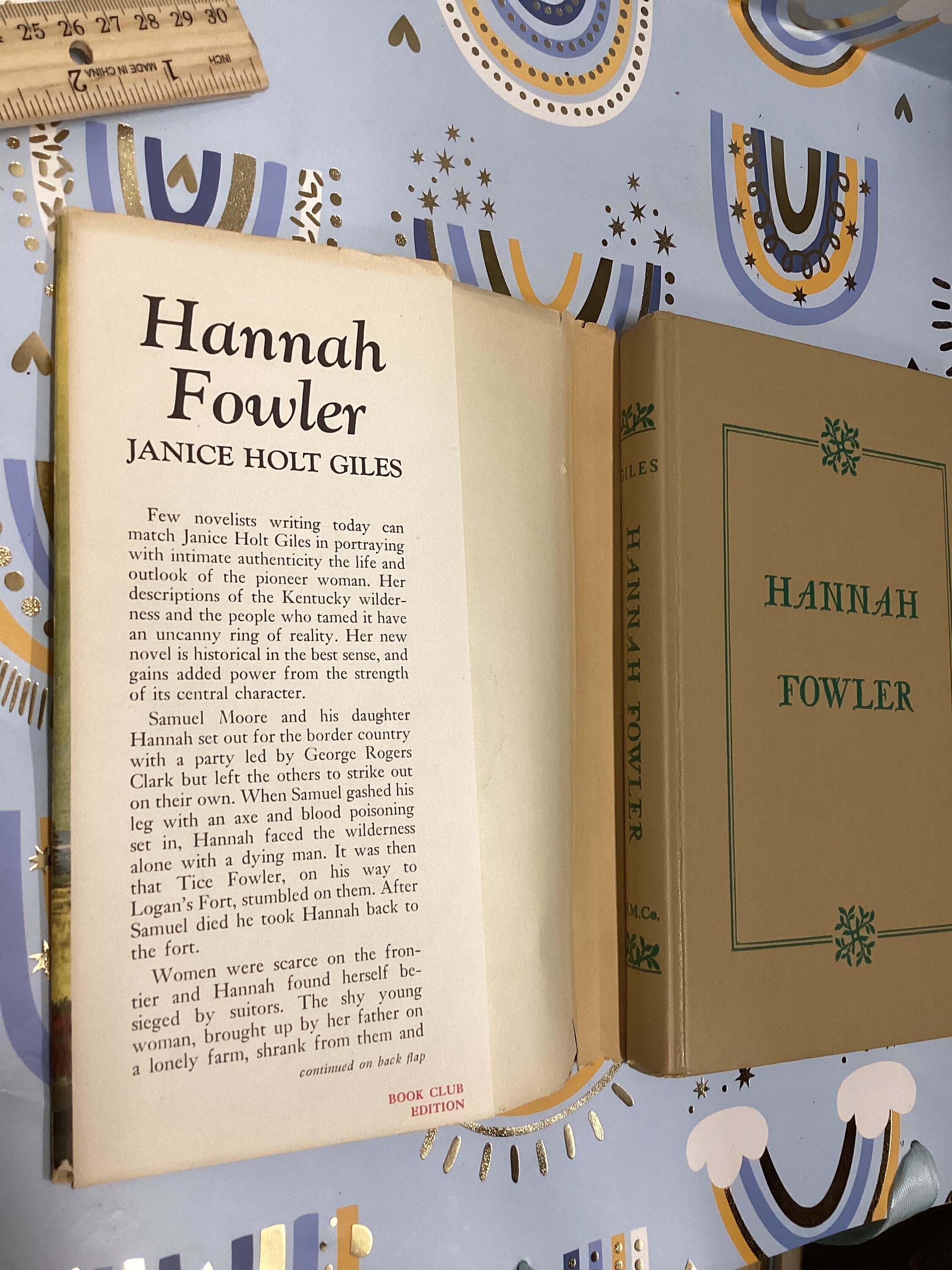 1956 HANNAH FOWLER” by Janice Giles Holt. Hardcover Vintage Book - Etsy