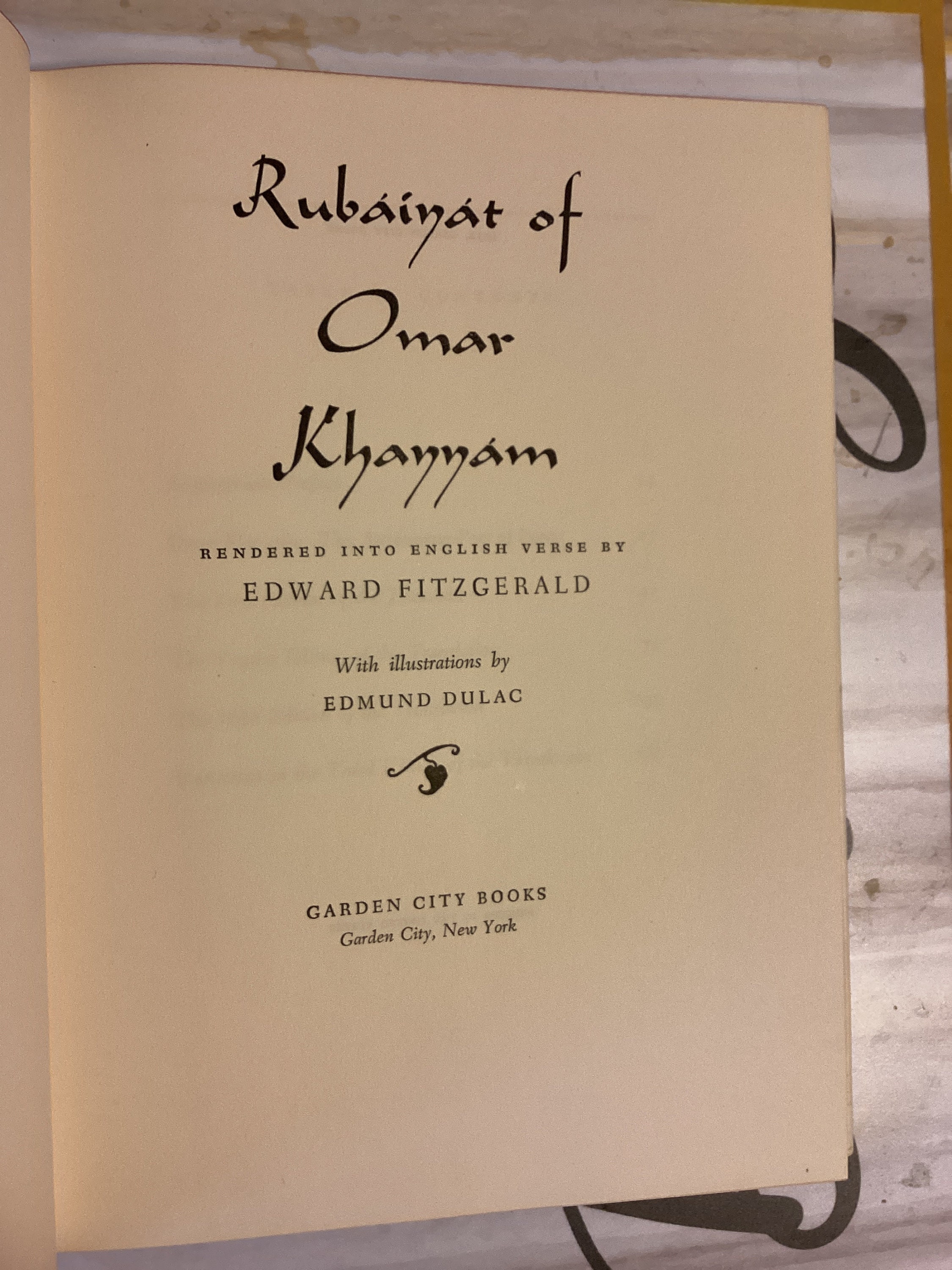 1952 the Rubaiyat of Omar Khayyam by Edward Fitzgerald Vintage ...