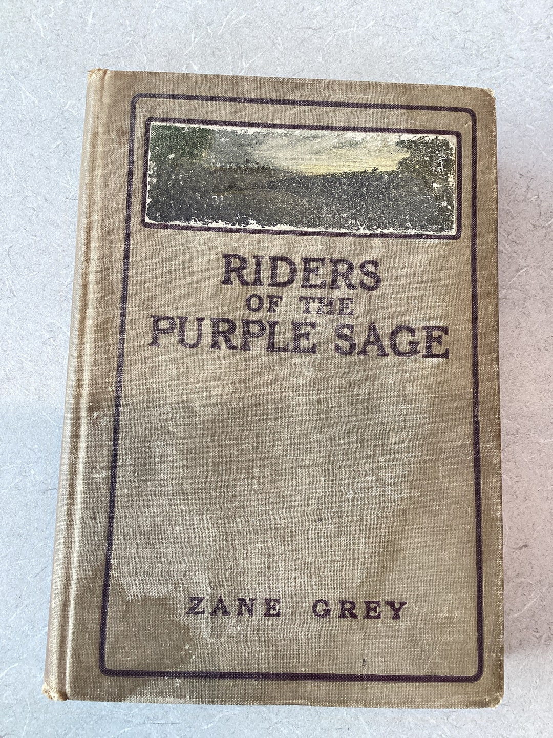 1912 RIDERS of the PURPLE SAGE by Zane Grey January Antique Hardcover ...