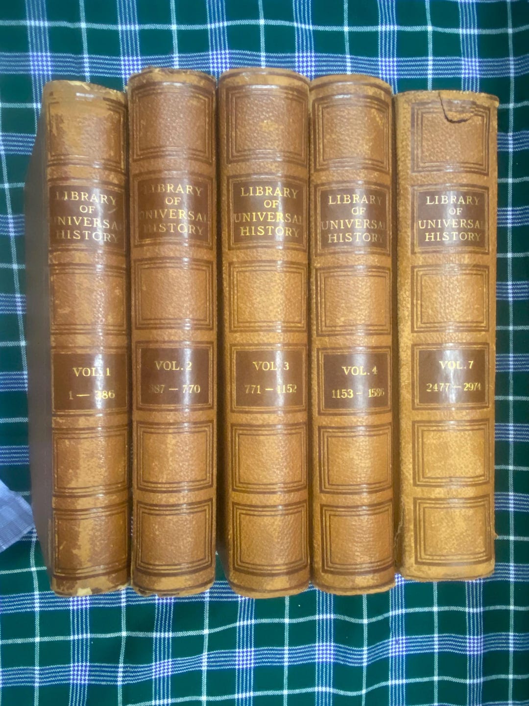 Antique History Book Set: 1901 Library of Universal History, Volumes 1 ...