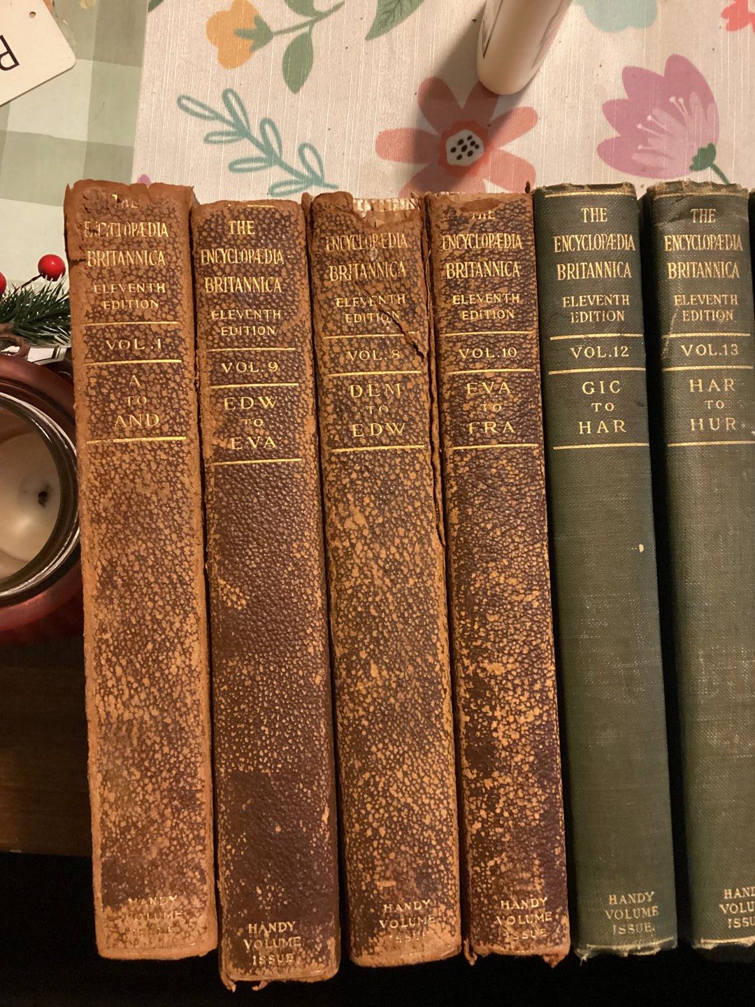 ENCYCLOPEDIA BRITANNICA Rare Antique 11th Edition Set Leatherbound 1911 ...