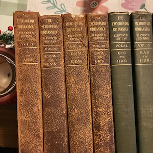ENCYCLOPEDIA BRITANNICA Rare Antique 11th Edition Set Leatherbound 1911 ...