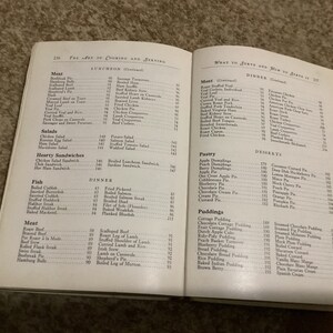 The ART of COOKING and SERVING by Sarah Field Splint 1928 Antique ...