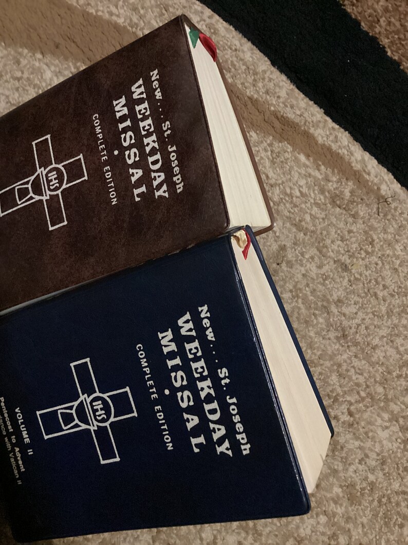 NEW St. JOSEPH Weekday MISSAL Volumes 1 & 2 1975 Edition Vintage ...