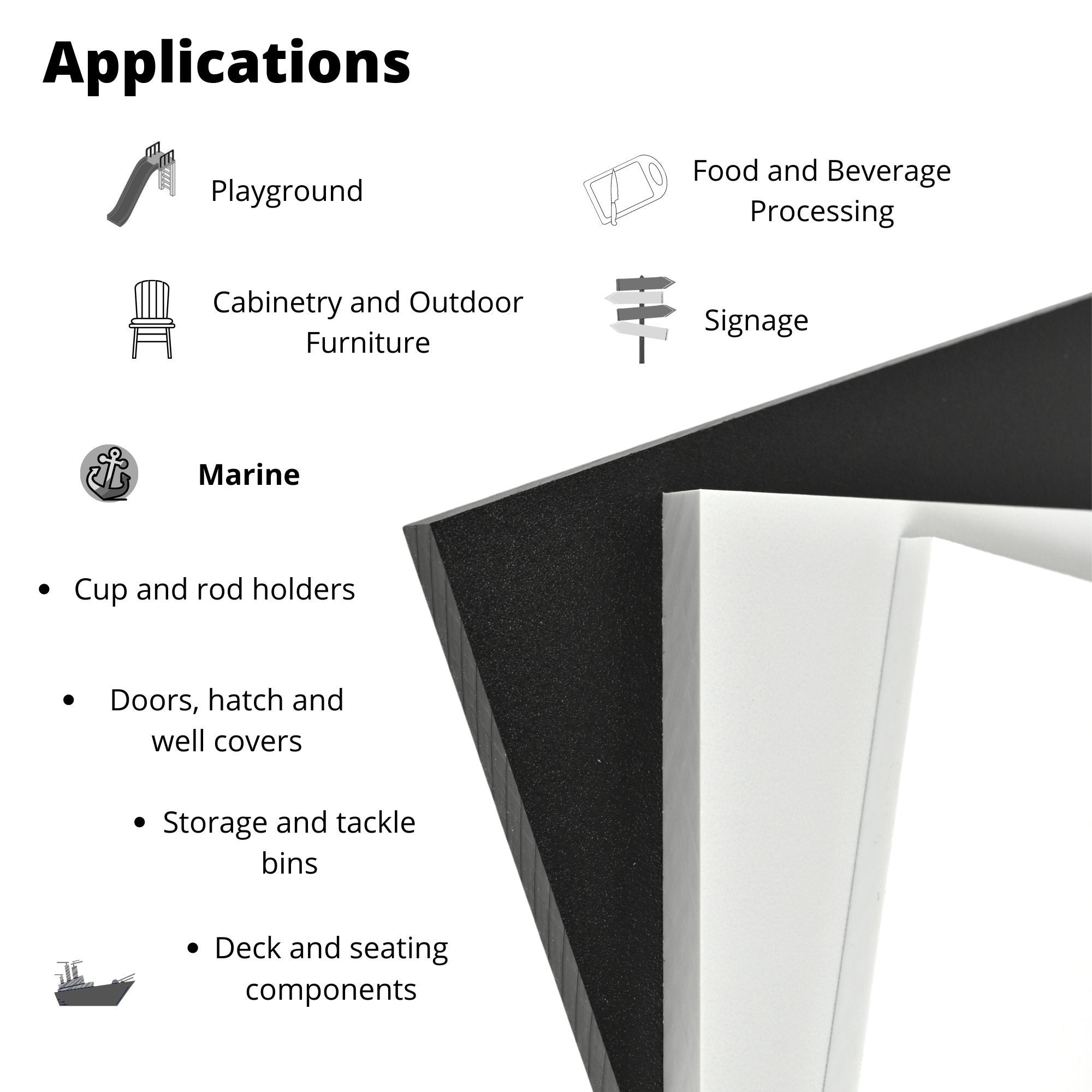 Buyplastic HDPE Boat Board, Marine Grade Plastic Sheet , High Density ...