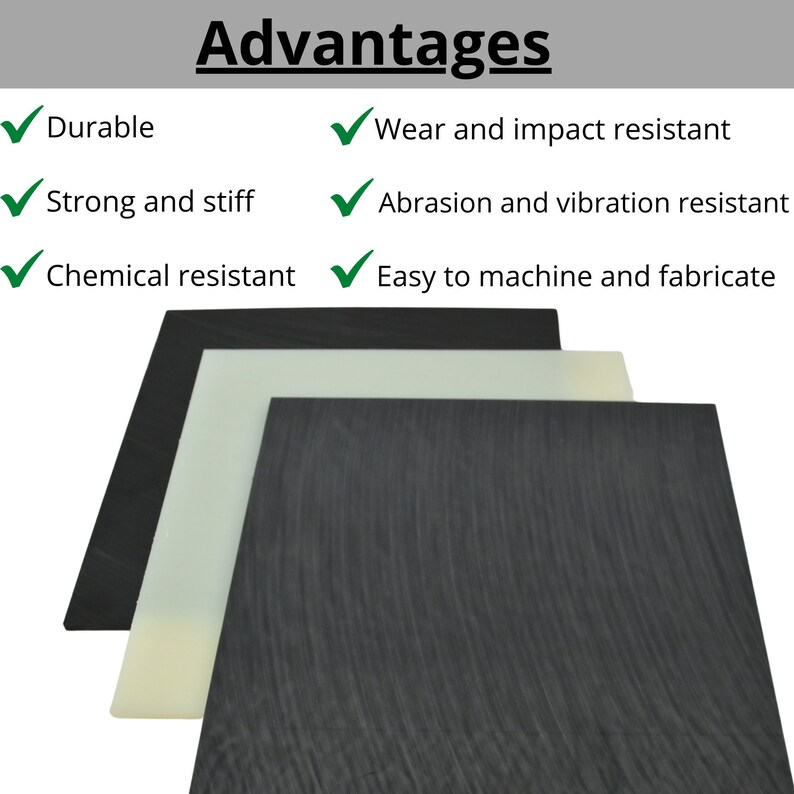 Buyplastic Nylon 6/6 Plastic Sheet - Abrasion Resistant Board , Tough ...