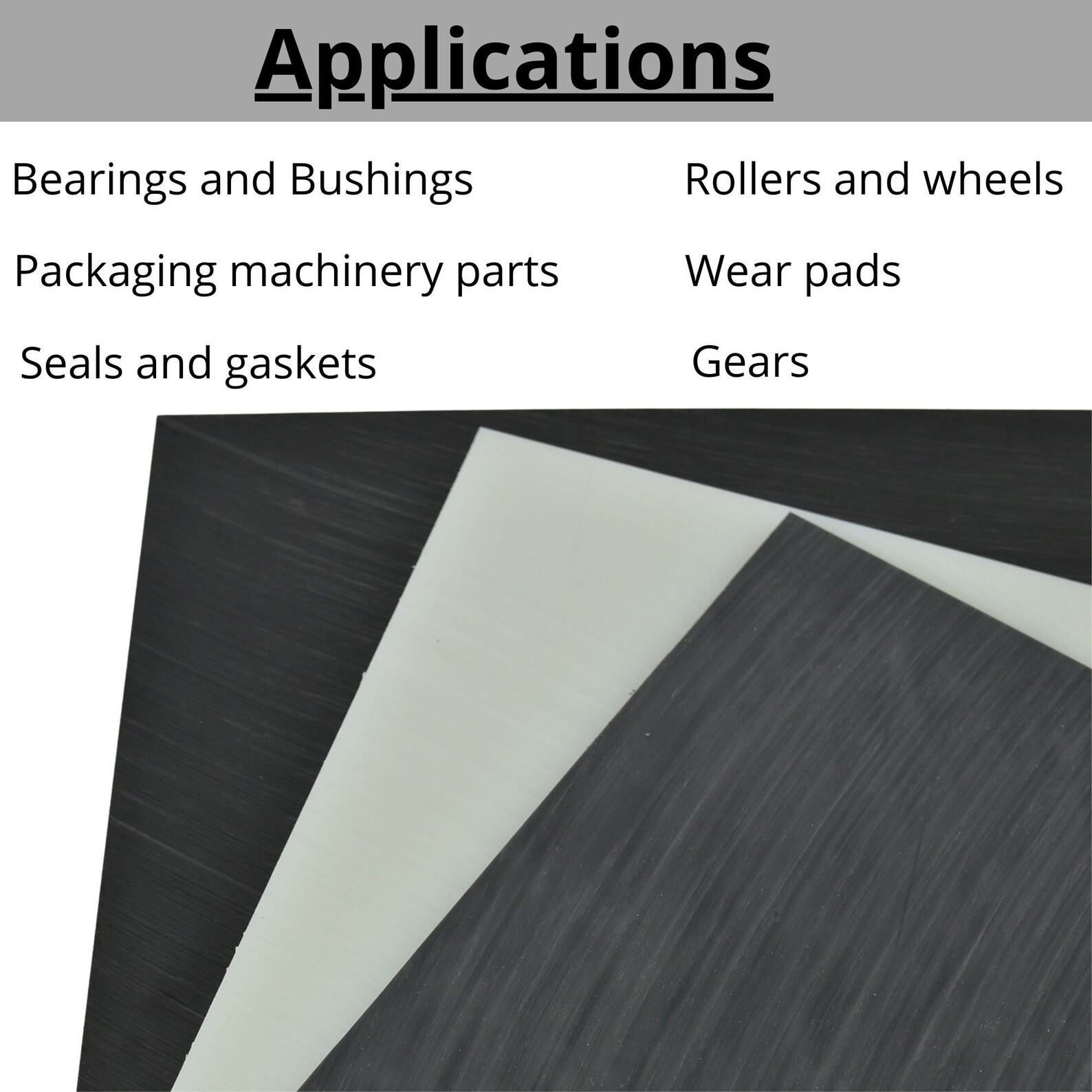 Buyplastic Nylon 6/6 Plastic Sheet - Abrasion Resistant Board , Tough ...