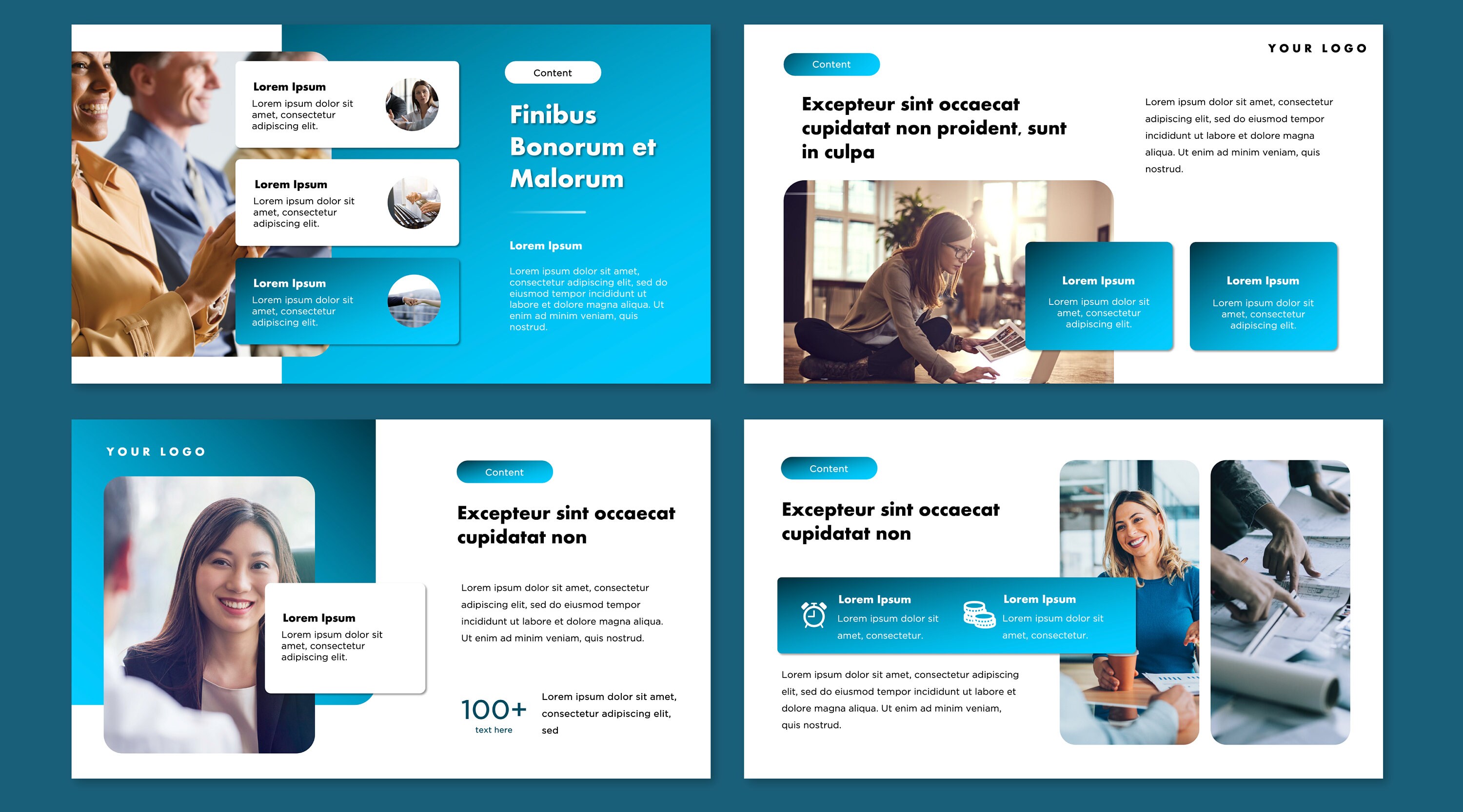 Modern Gradient Powerpoint Template - Etsy
