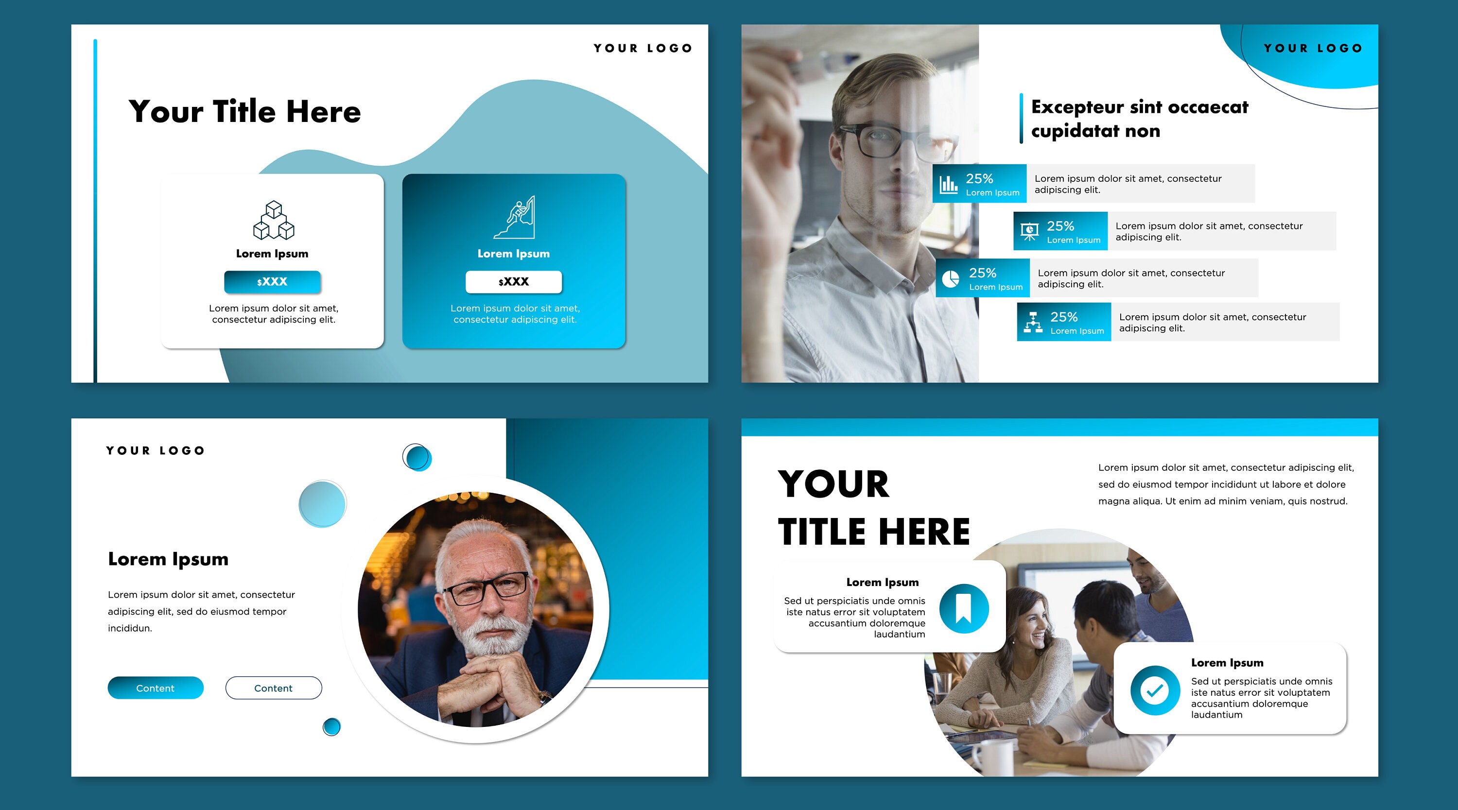Modern Gradient Powerpoint Template - Etsy
